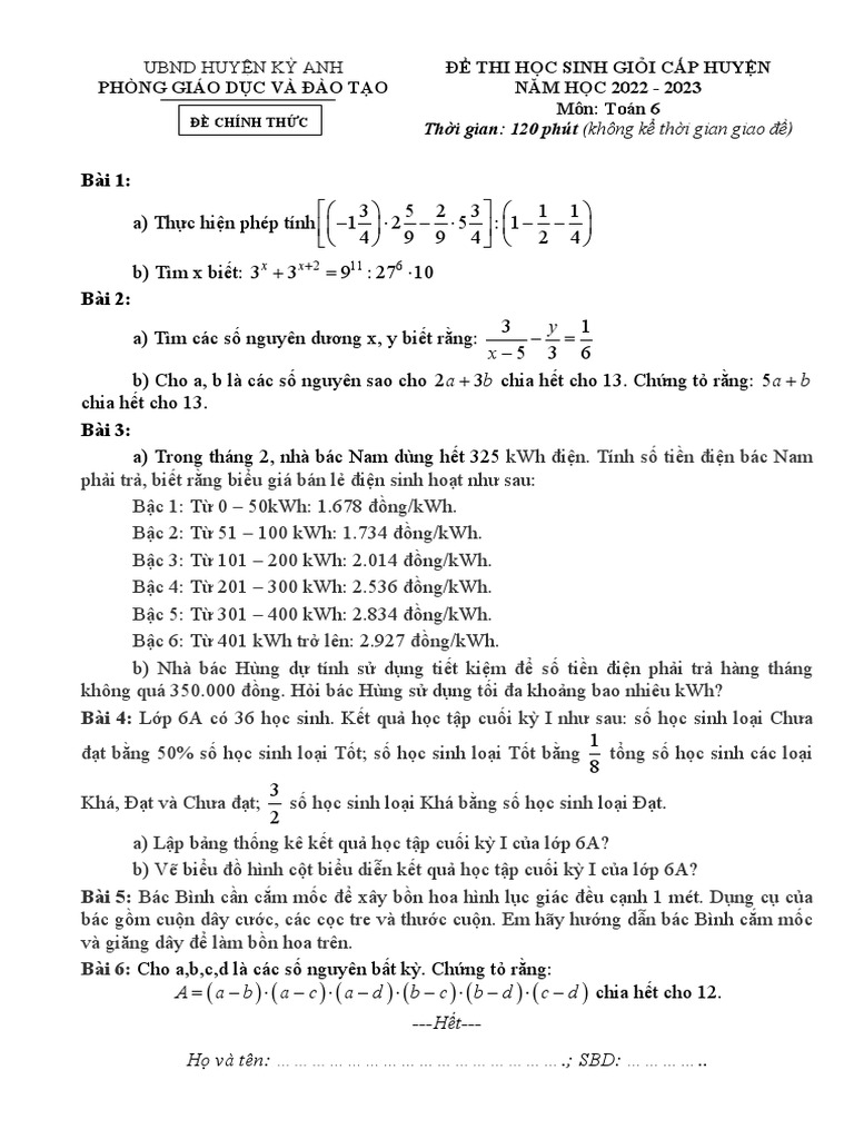 FILE - 20230409 - 124755 - de Hoc Sinh Gioi Huyen Toan 6 Nam 2022 2023 Phong GDDT Ky Anh Ha Tinh ...