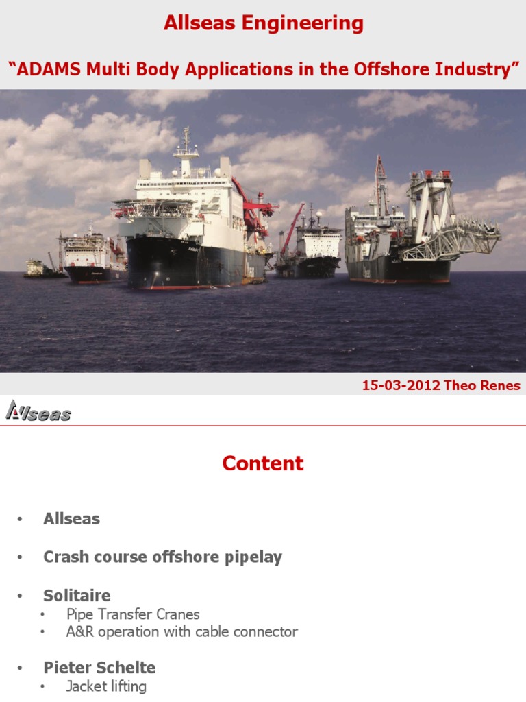 Allseas Renes Adams Work Offshore PDF | PDF