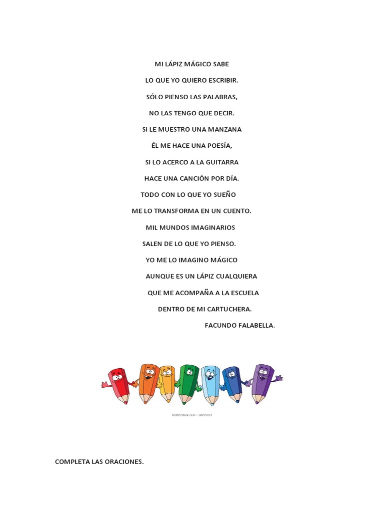 Mi Lápiz Mágico Sabe | PDF