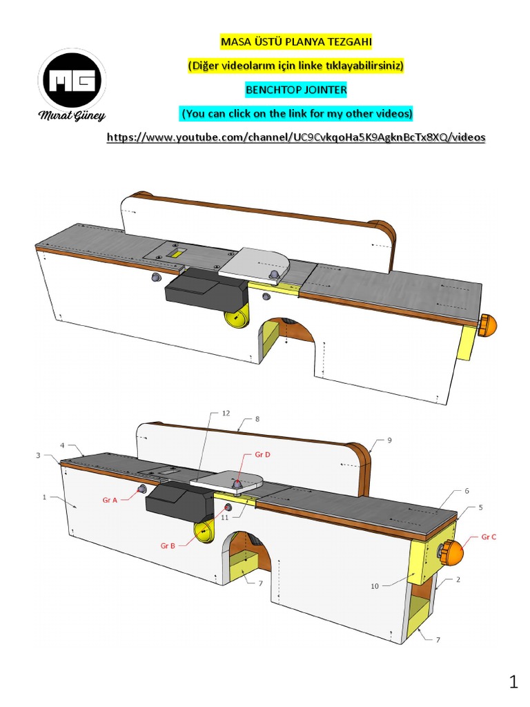 52 1. Benchtop Jointer PDF | PDF
