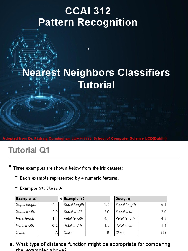 Week03 - 2 - KNN - Tutorial +solutions | PDF Week03 - 2 - KNN - Tutorial +solutions | PDF