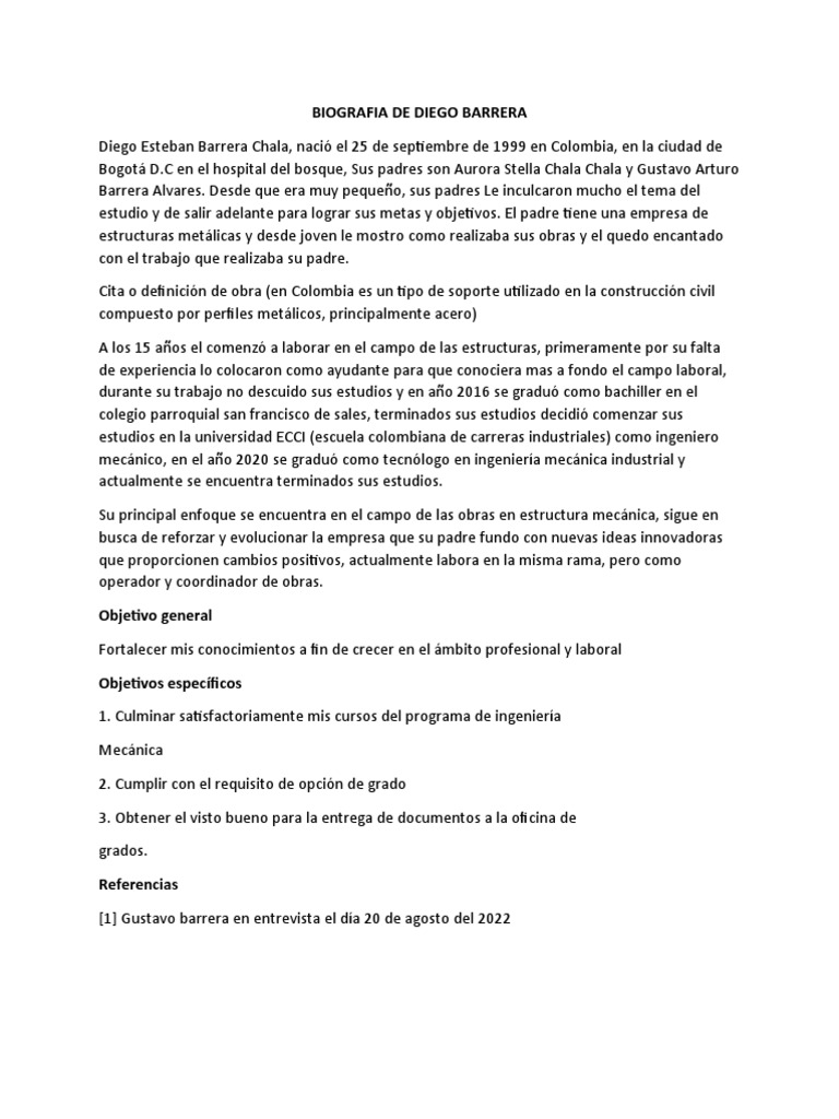 Biografia De Diego Barrera Pdf 