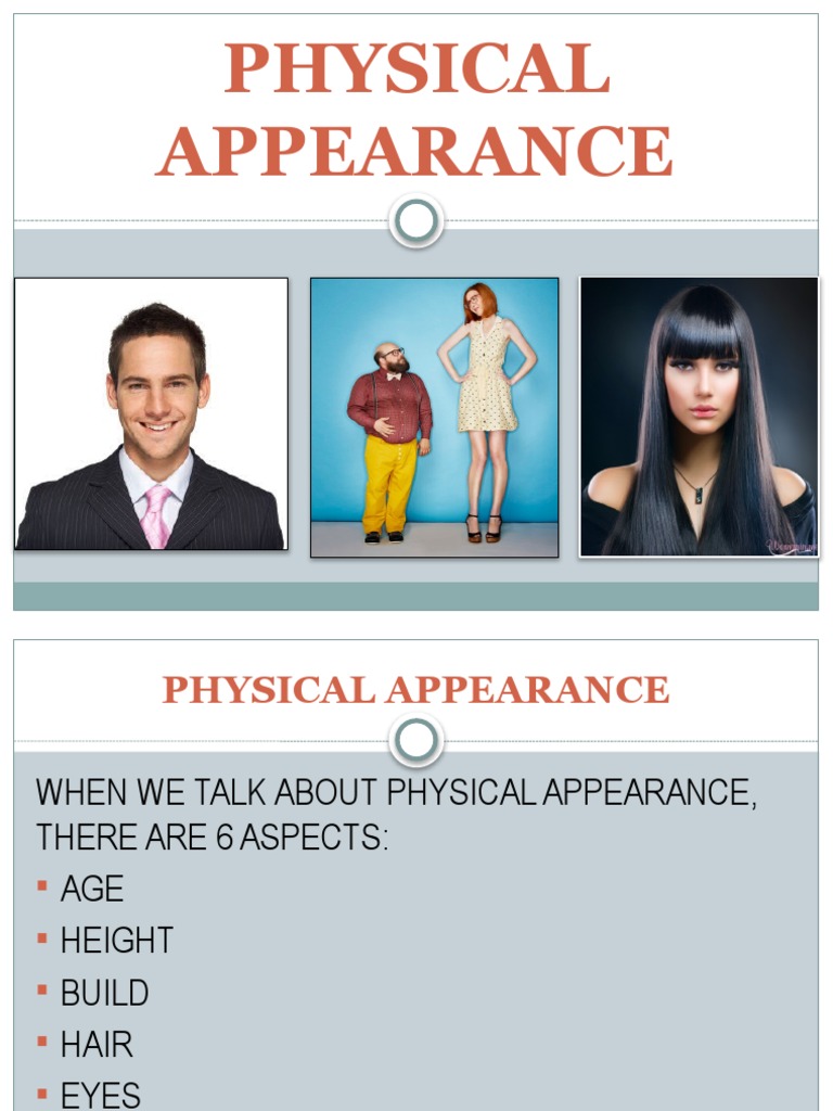Physical Appearance Presentation | PDF