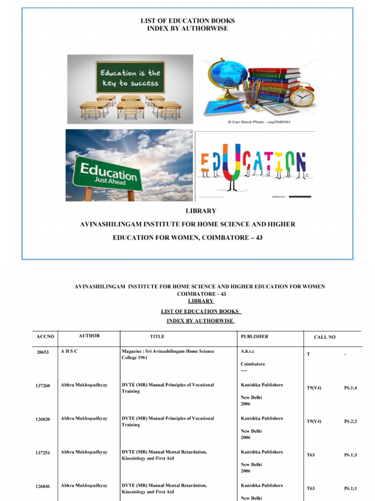 Education Books.pdf | PDF