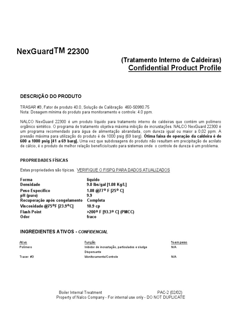 CPP Nalco 22300 PDF | PDF