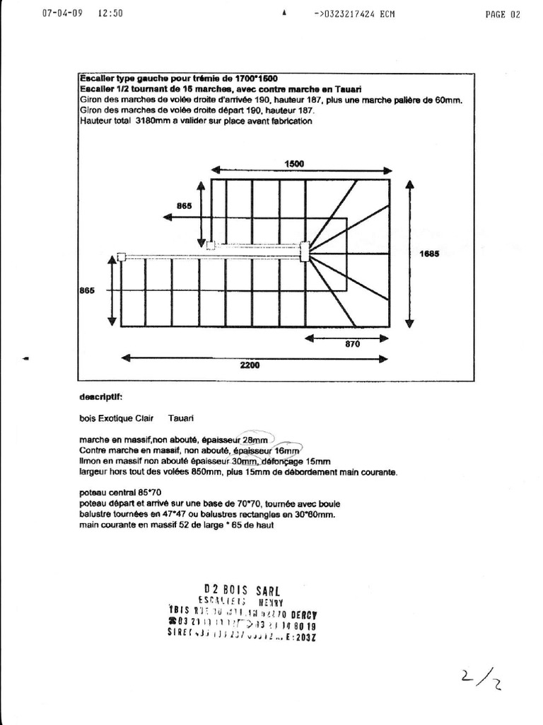 Plan Escalier PDF | PDF