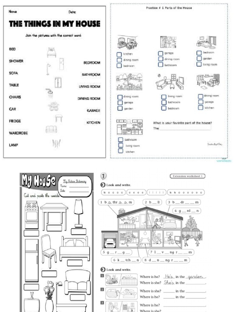 House Worksheets | PDF