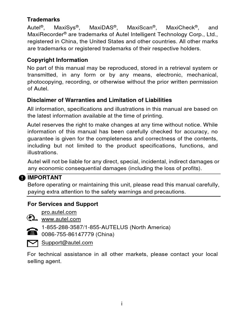 Autel BT608e Manual PDF | PDF