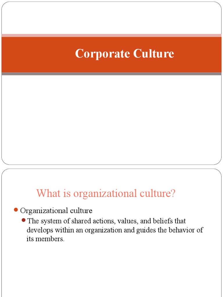 Unit 3 - Organizational Culture | PDF