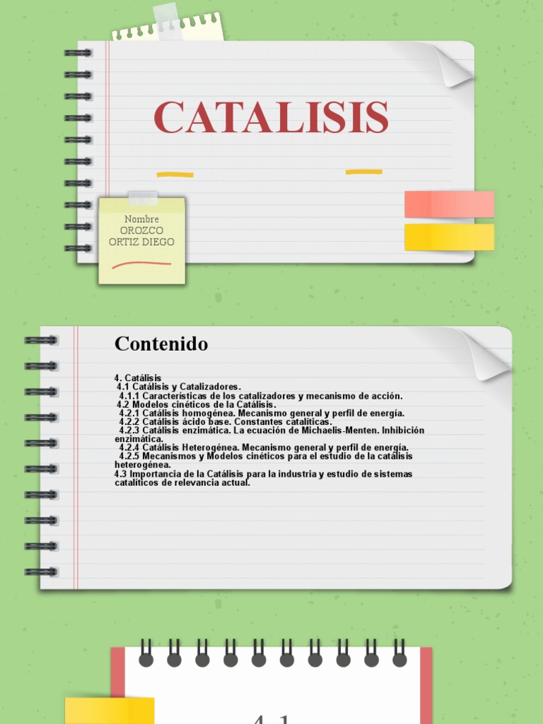 Presentacion Catálisis | PDF