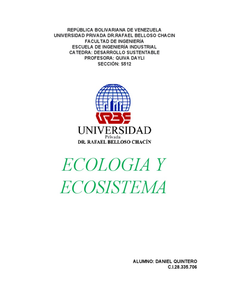 Ecosistema y Ambiente | Descargar gratis PDF | Ecosistema | Entorno natural