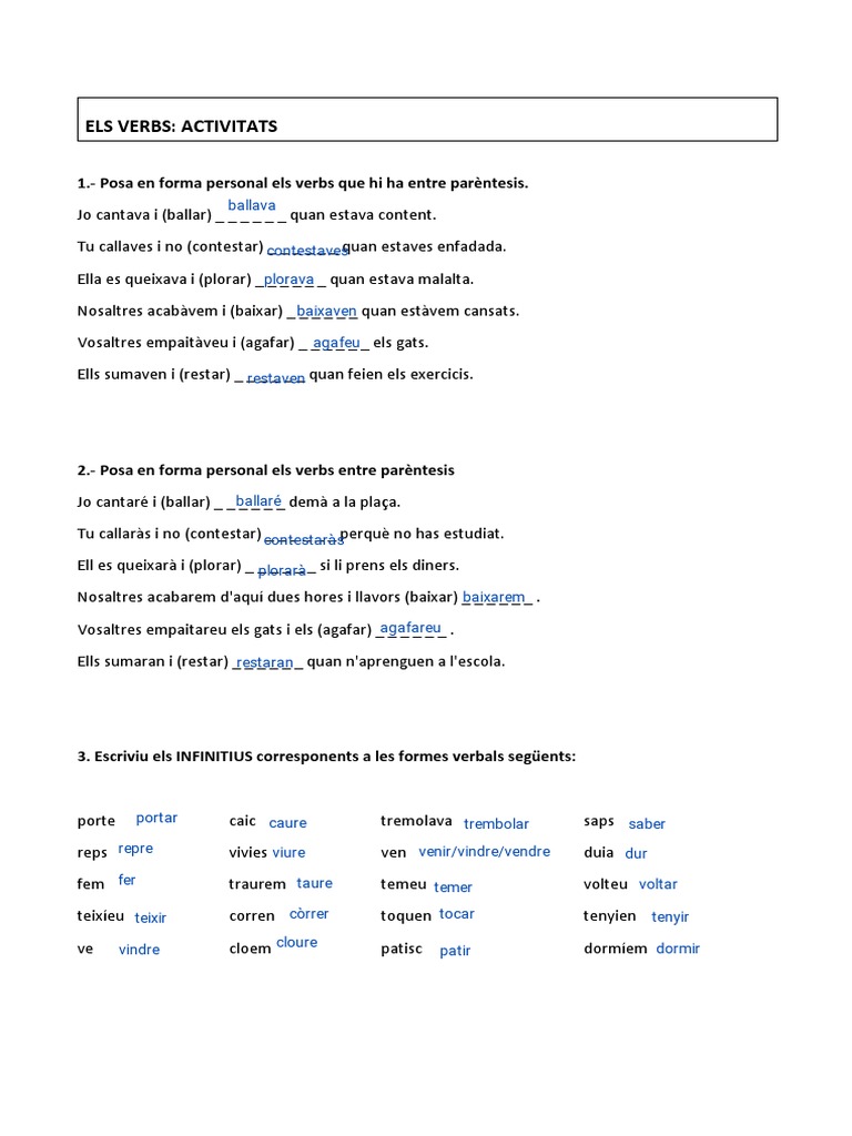 Kami Export María Berenguer Pérez 7k1 4 Els Verbs Activitats Pdf Pdf