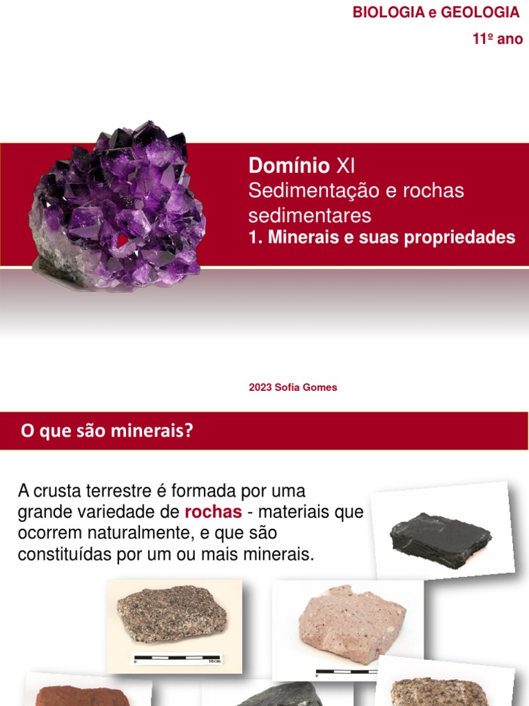 Minerais E Suas Propriedades Pdf Minerais Ciências Físicas