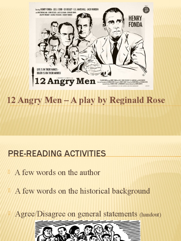 12 Angry Men: Author and Context | PDF