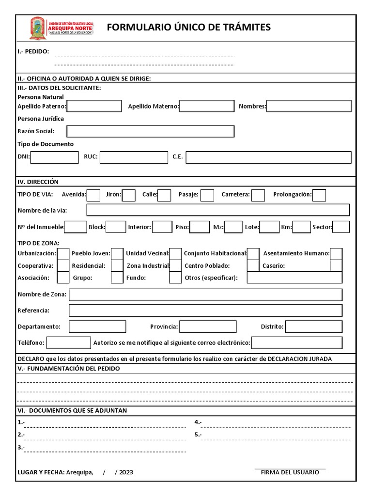 Fut - 2023 - Ugel Arequipa Norte | PDF