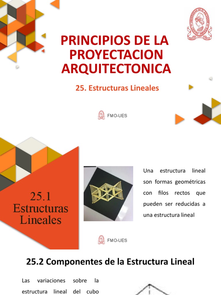 Estructuras Lineales en Arquitectura | PDF | Geometría