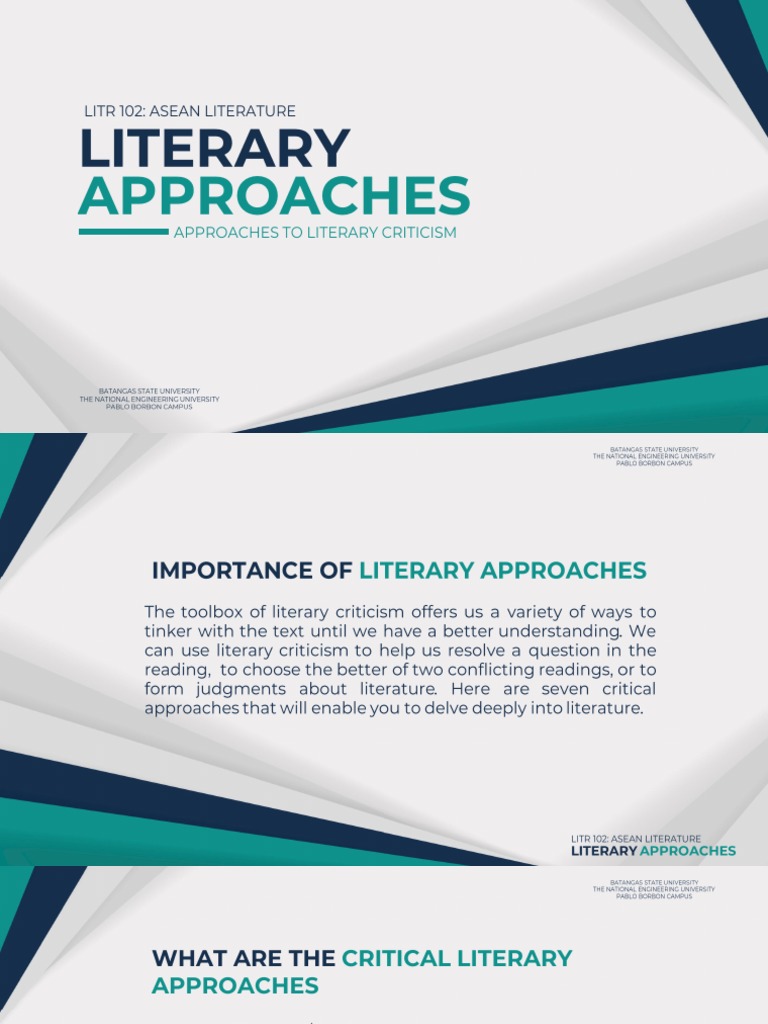 Literary Approaches PDF | PDF