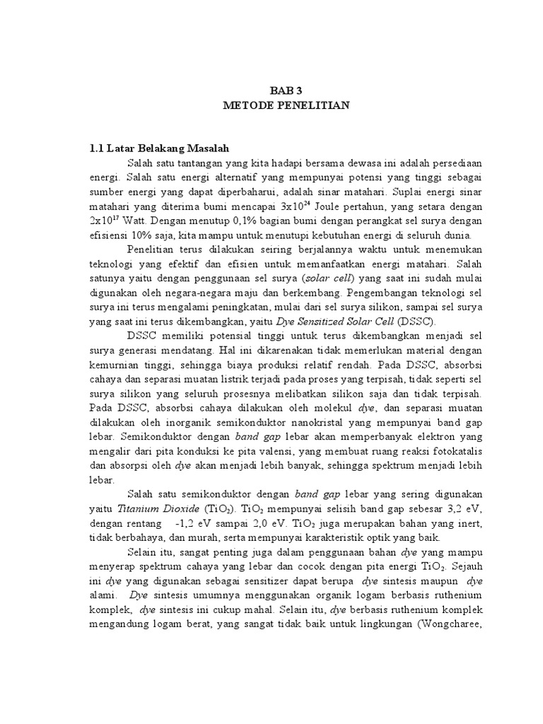 Template BAB 3 | PDF