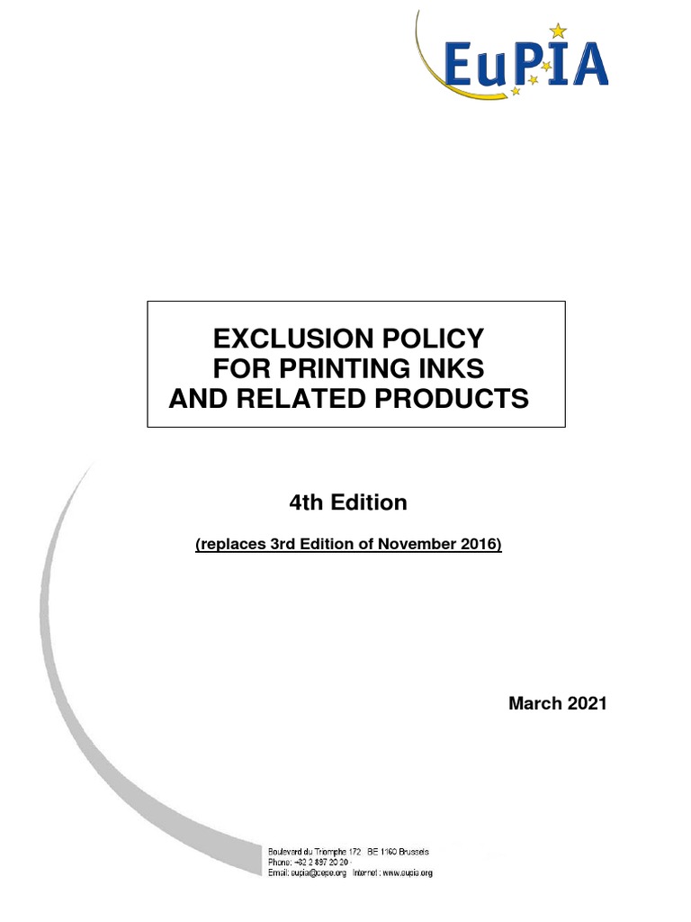 EUPIA March 2021 | PDF | Toxicity | Chemistry