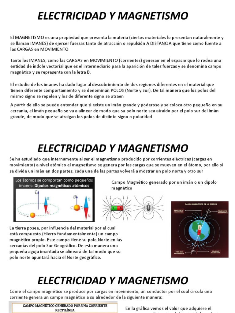 Presentación De Magnetismo Con Capacitores Pdf Condensador Imán