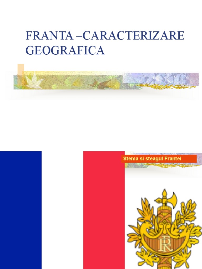 Franta 8211 Caracterizaregeografica PDF | PDF