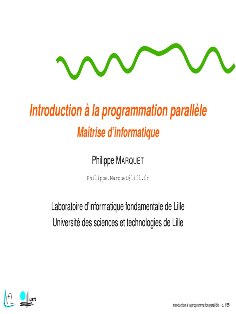 Introduction à la Programmation Parallèle | PDF | Parallélisme (informatique) | Thread ...
