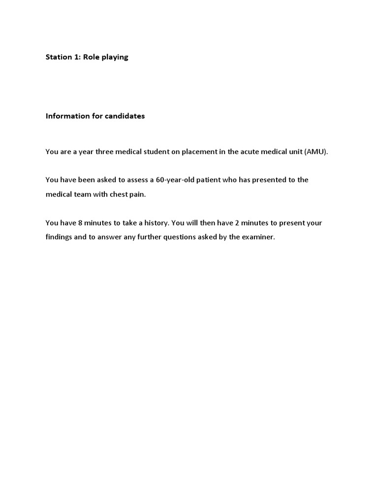 Y3 OSCE Practice | PDF