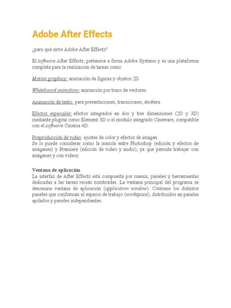 Adobe After Effects | PDF