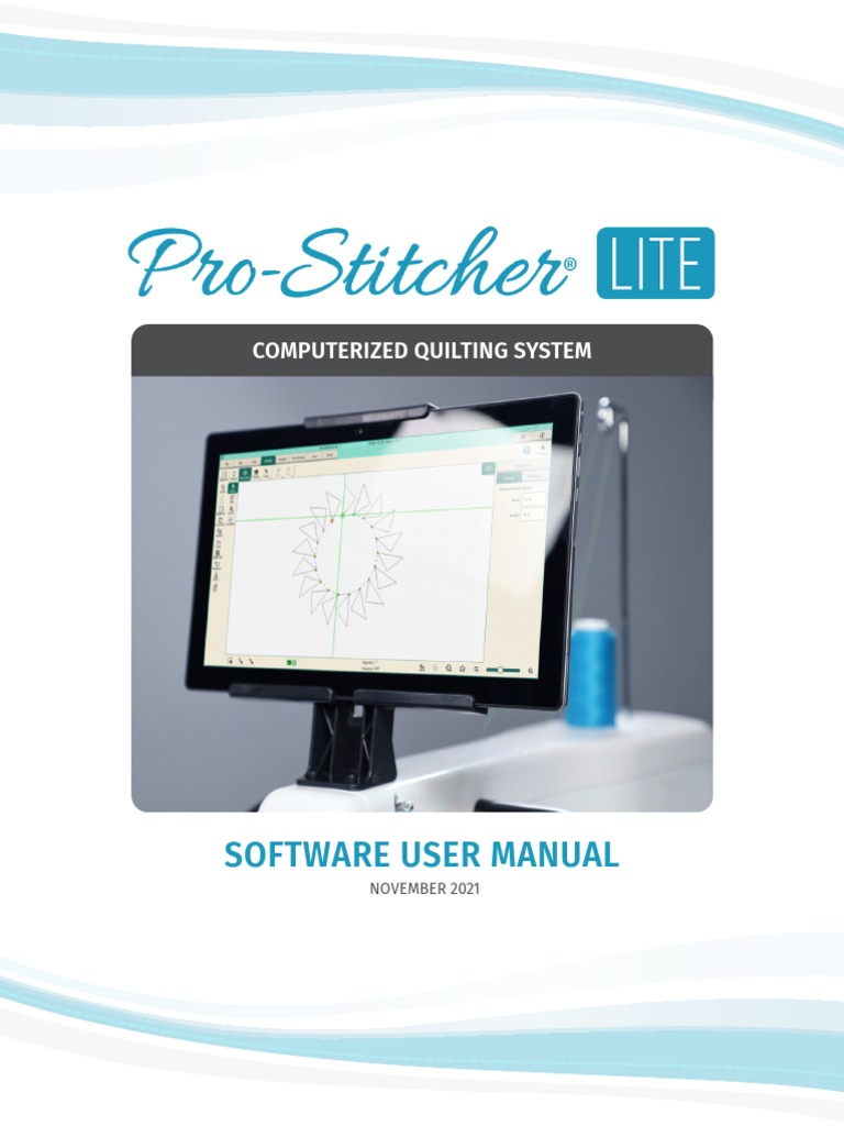 Pro Stitcher Lite Software User Manual Nov2021 PDF | PDF | Computer ...