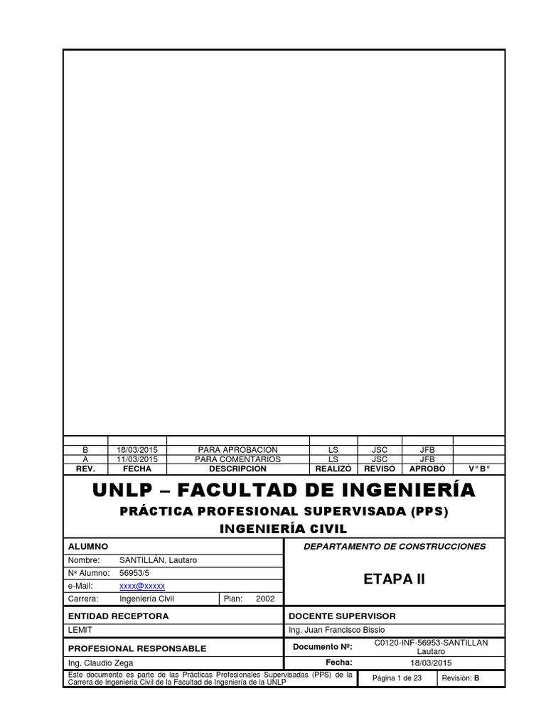 Práctica Profesional de Lautaro Santillán | PDF