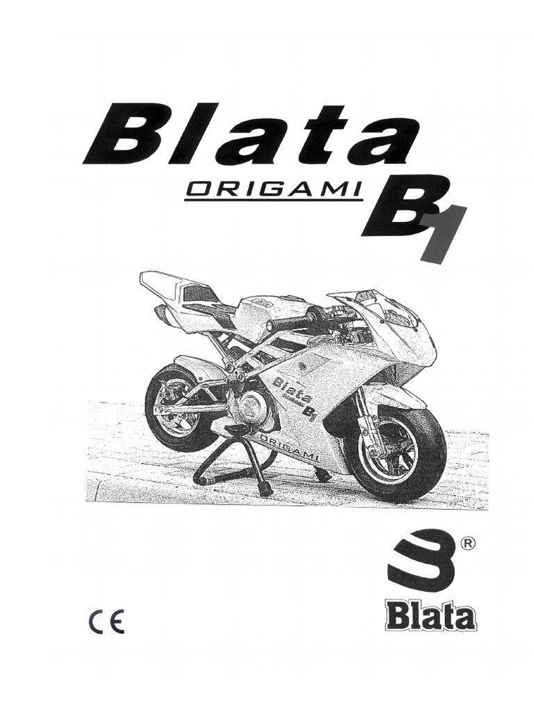Blata Origami B1 2006 Servicemanual English PDF | PDF