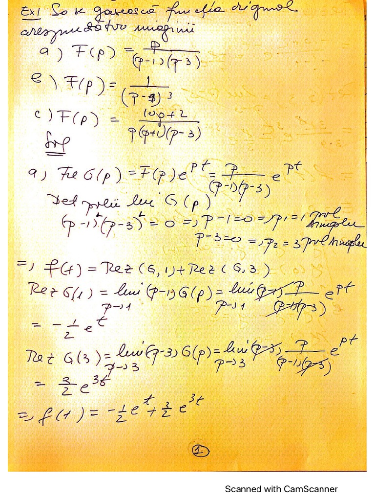 Ex Transformata Laplace | PDF
