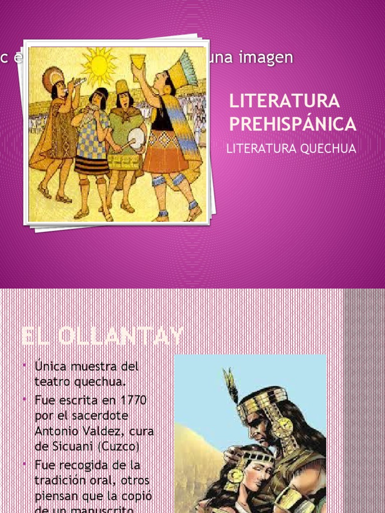 El Ollantay: Drama Quechua del Siglo XVIII | PDF | Ciencias sociales