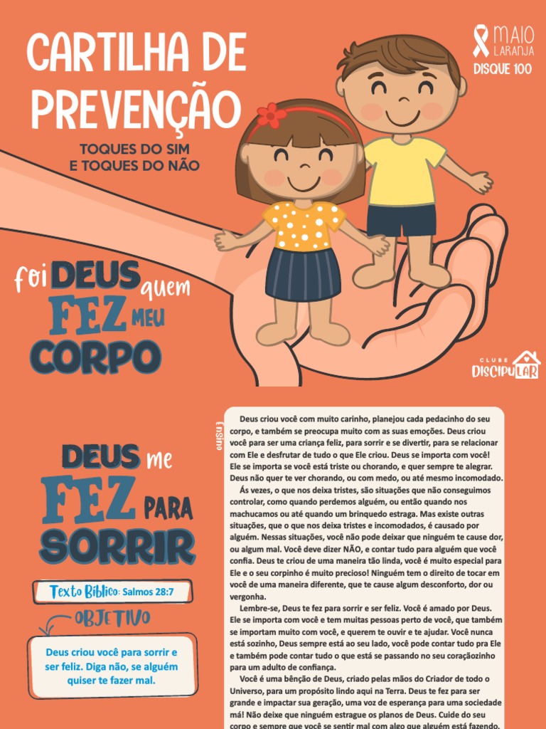 Cartilha de Prevenção ?? Maio Laranja PDF | PDF