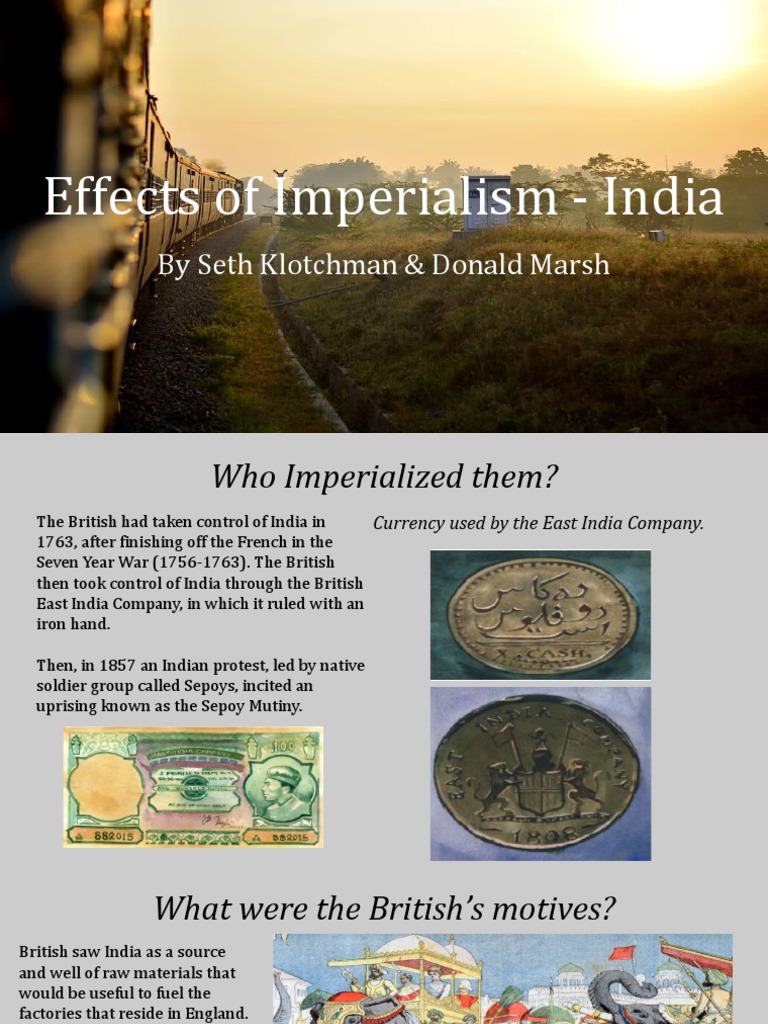 Seth Klotchman & Donald Marsh - Effects of Imperialism (India) | PDF ...