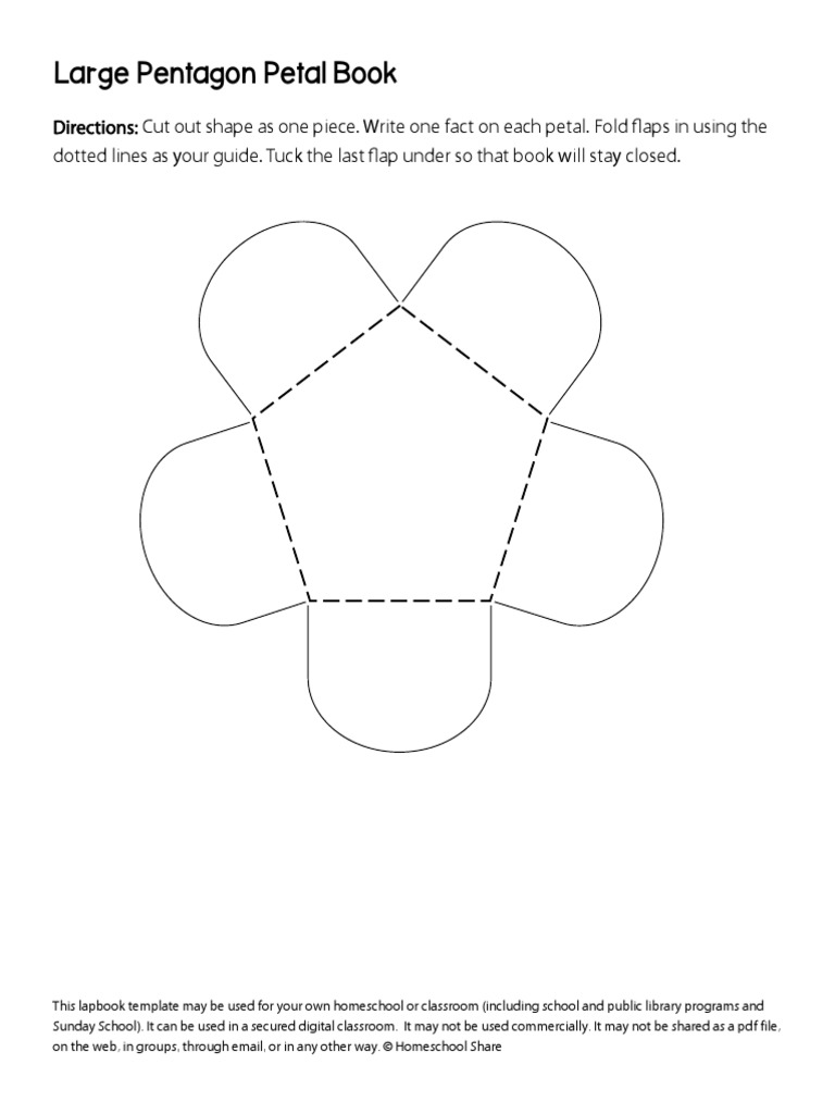 Petal Pentagon Large PDF | PDF