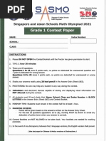 SAMPLE Seamo A Past Paper | PDF | Science | Mathematics