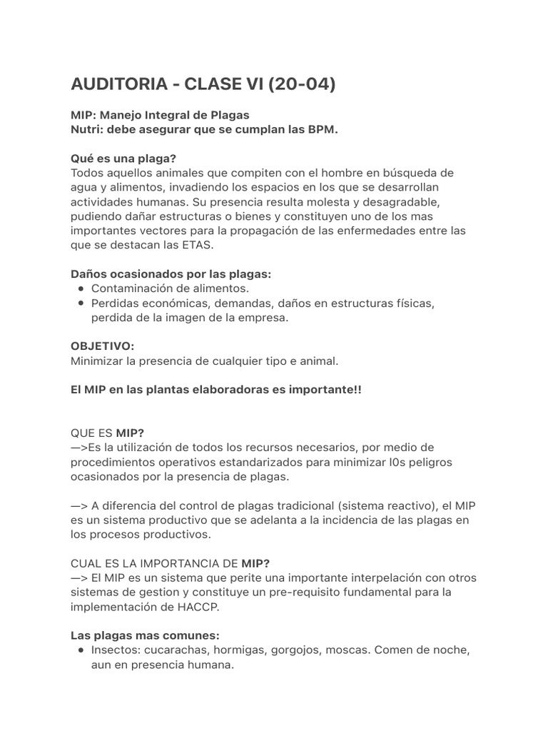 Mip - Auditoria PDF | PDF