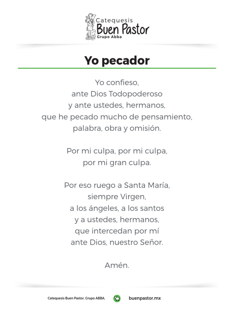 Yo Pecador PDF | PDF