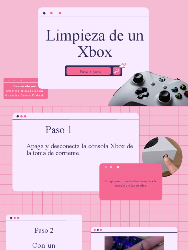 Guía Limpieza Xbox Paso a Paso | PDF | Hogar, jardinería y bricolaje ...