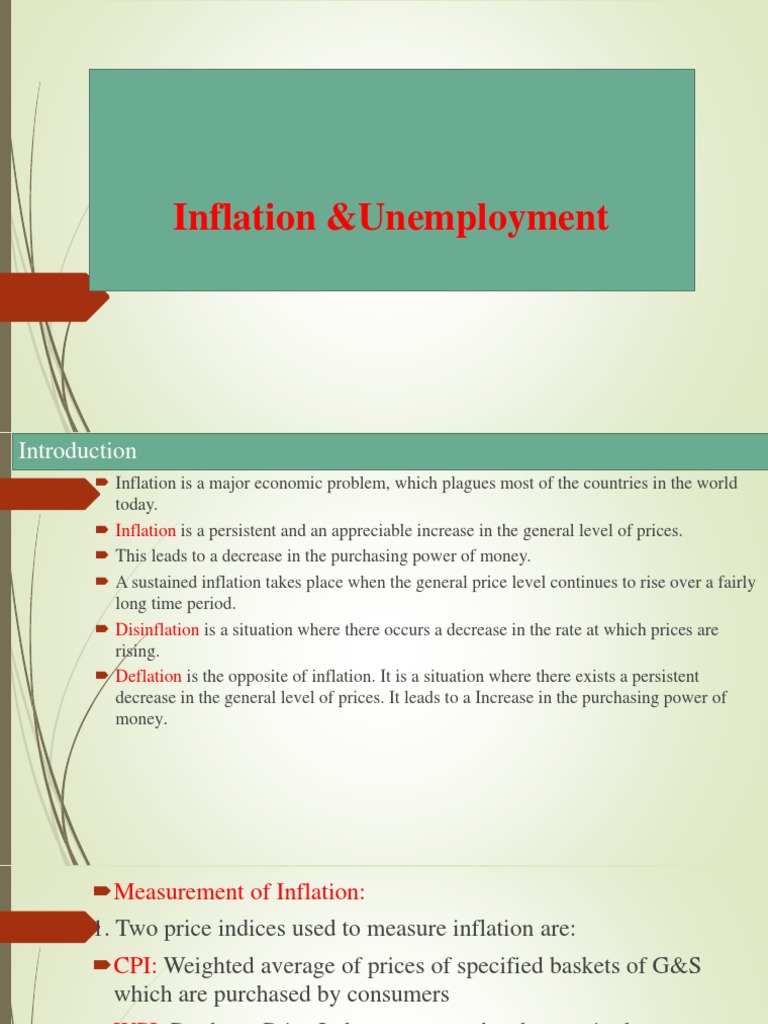 Module 7 Inflation and Unemployment PDF | PDF | Unemployment | Inflation