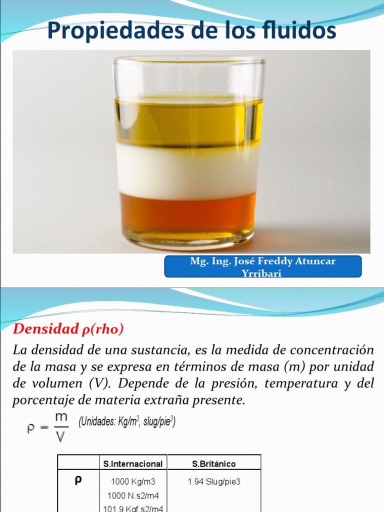 Propiedades de Los Fluidos | PDF