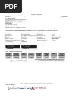 Sbi Policy Payment Receipt | PDF | Insurance | Life Insurance