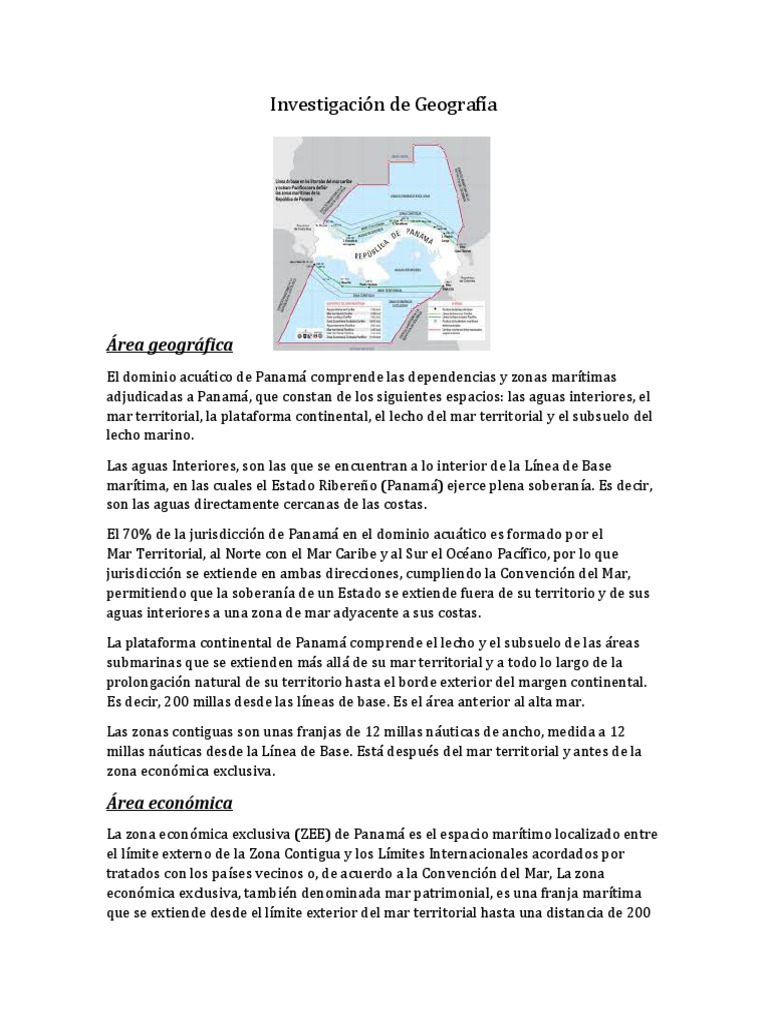 Dominio Acuático de Panamá: Análisis y Contexto | PDF