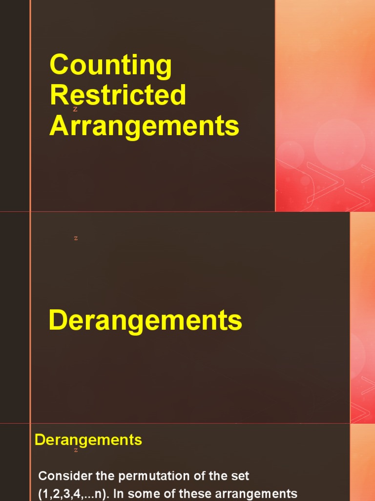 Understanding Derangements in Permutations | PDF