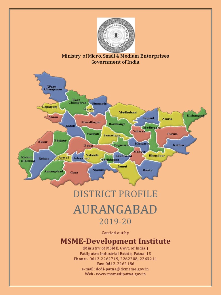 Aurangabad District Profile 2019-20 | PDF | Economies