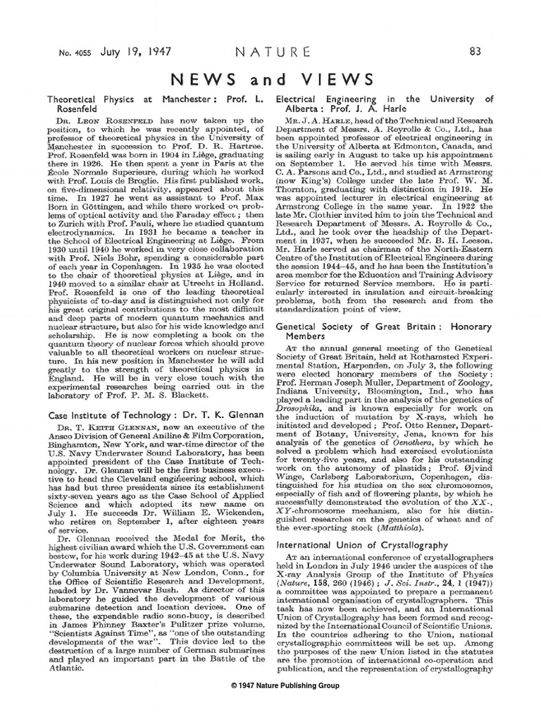 Nature News and Views PDF | PDF | Crystallography | Science