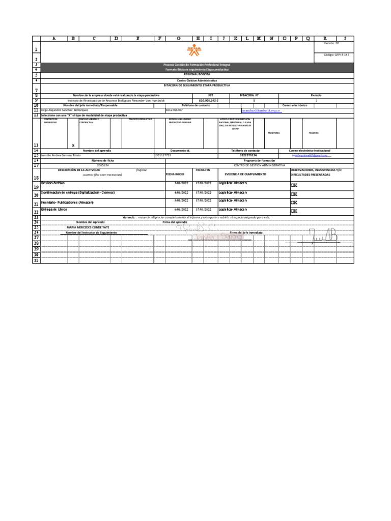 Bitacora 5 Jennifer Serrano PDF | PDF