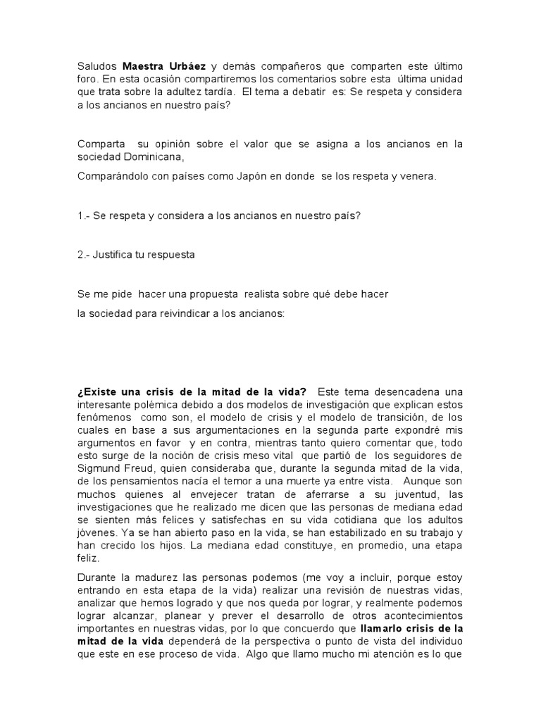 Foro 6 Desarrollo Psicologico | PDF | Autosuperación | Estilo de vida