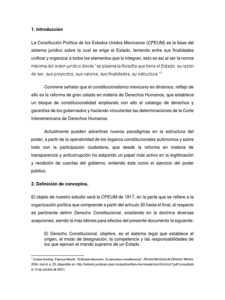 Derecho Constitucional Mexicano | PDF